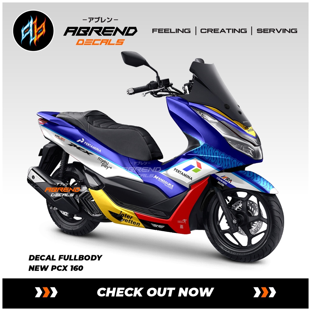 Jual Decal Pcx 160 Mandalika Pertamina Fullbody / Stiker Honda Pcx New ...