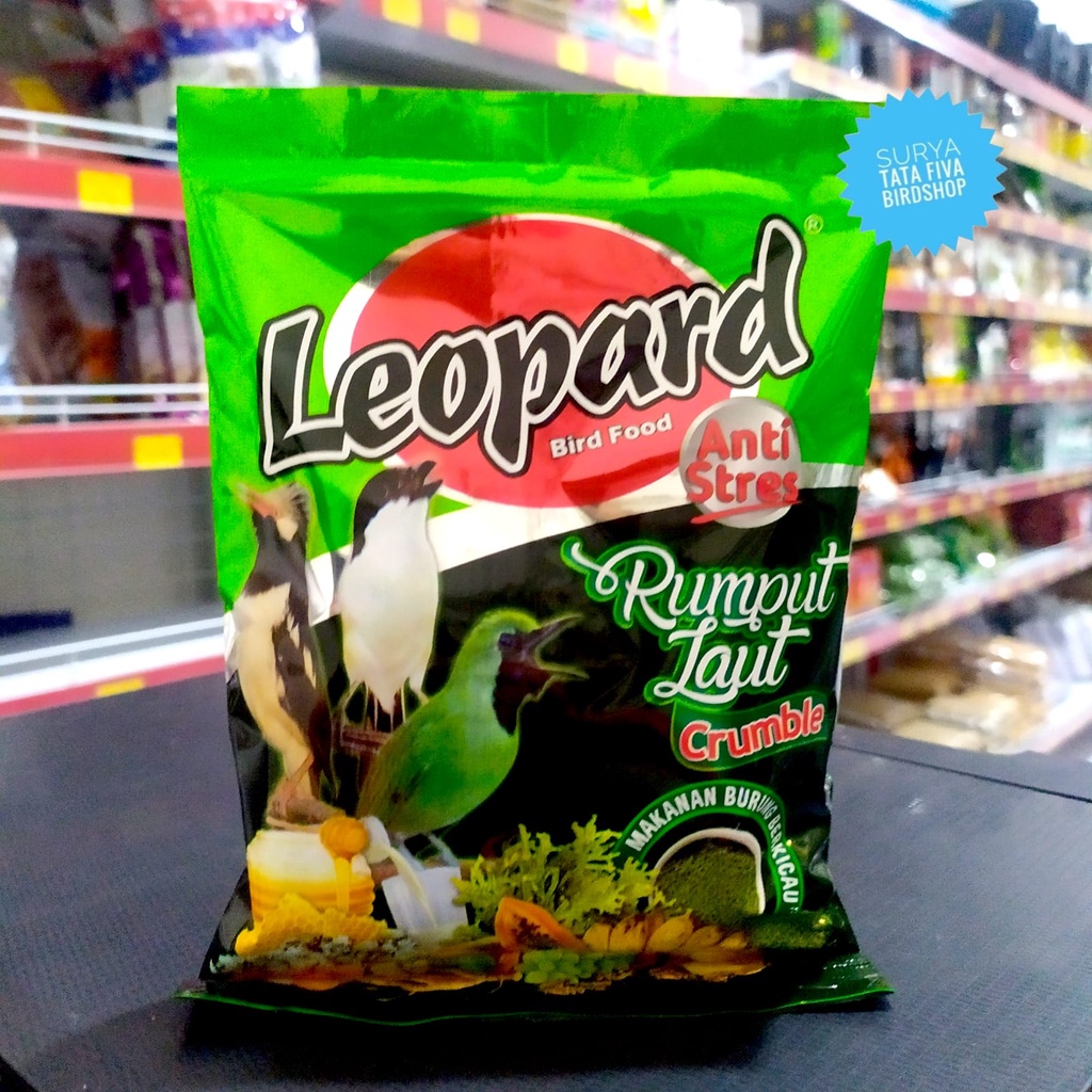 Jual LEOPARD CRUMBLE RUMPUT LAUT VOER KASAR PAKAN BURUNG MURAI JALAK ...