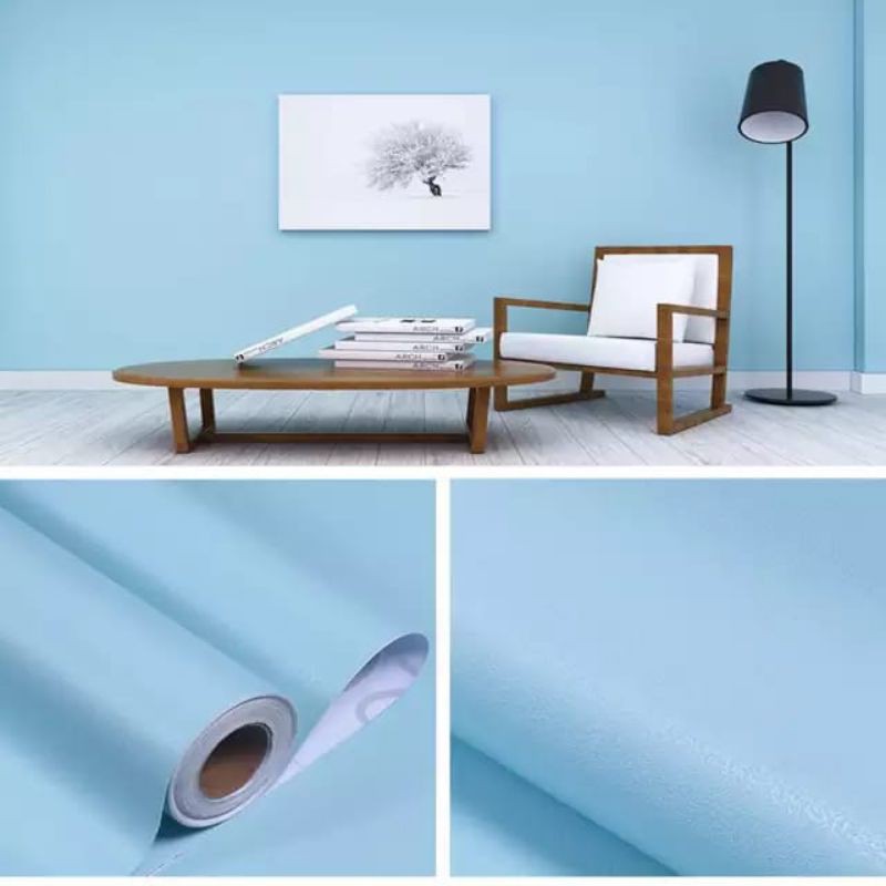 Jual WALLPAPER DINDING MOTIF POLOS 10M X 45CM !! | Shopee Indonesia