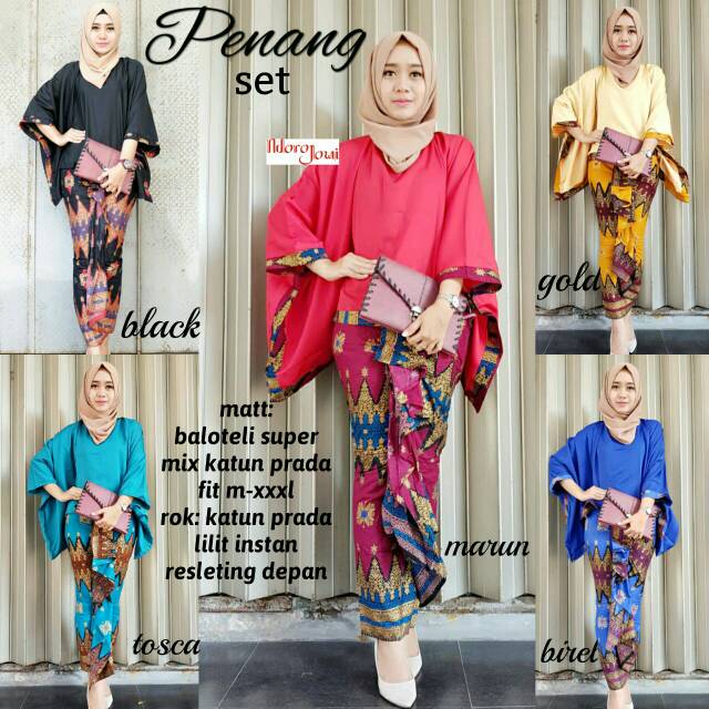 Jual Batik cewek penang set batik lowo anjani | Shopee Indonesia