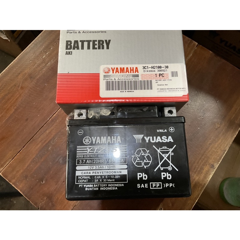 Jual Aki YAMAHA YTZ5s ACCU,AKI KERING YUASA YTZ5S ORI ATAU ORIGINAL YAMAHA MIO SOUL,VIXION,MIO J ...