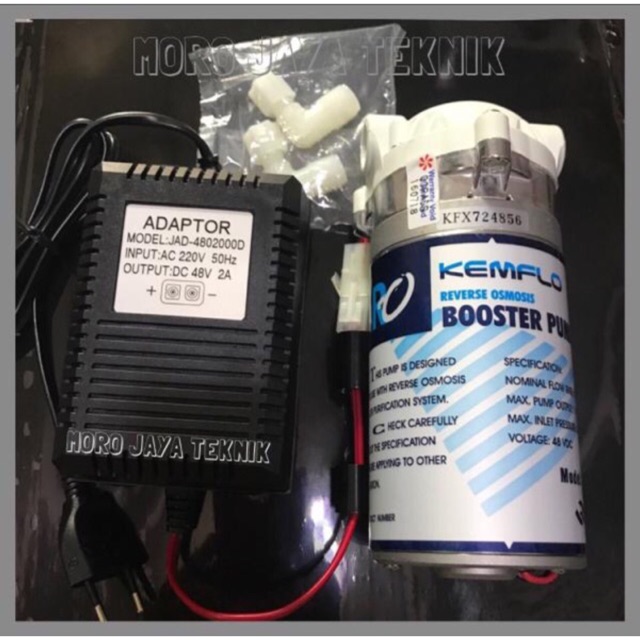 Jual Pompa Kemflo 48V + Adaptor 2A Booster Pump Reverse Osmosis ...