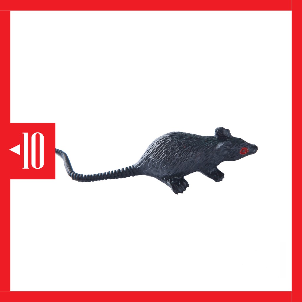 Jual TIMI tikus mini curut 8 x 1.5 cm hitam mainan gag prank toy ...