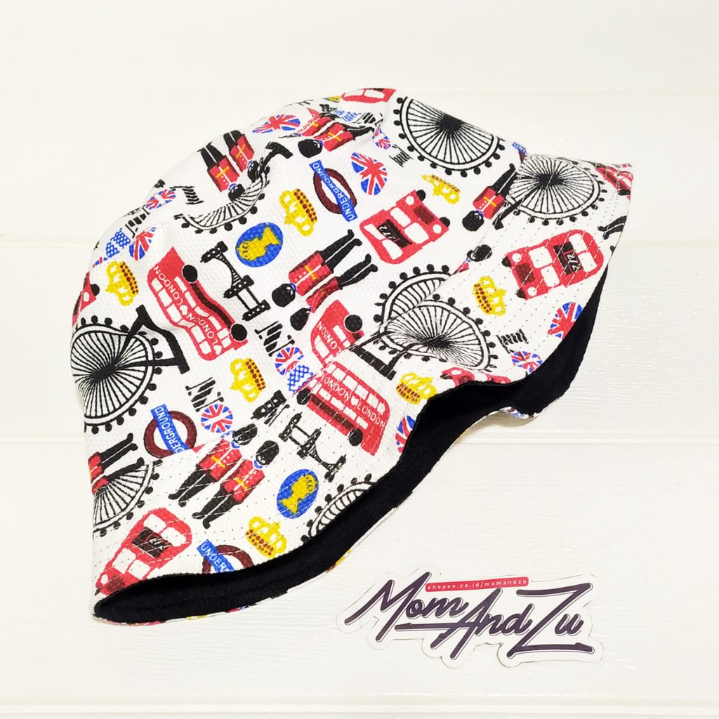 Jual Topi Bucket London Prajurit Topi Mancing Pantai Kanvas Korea ...