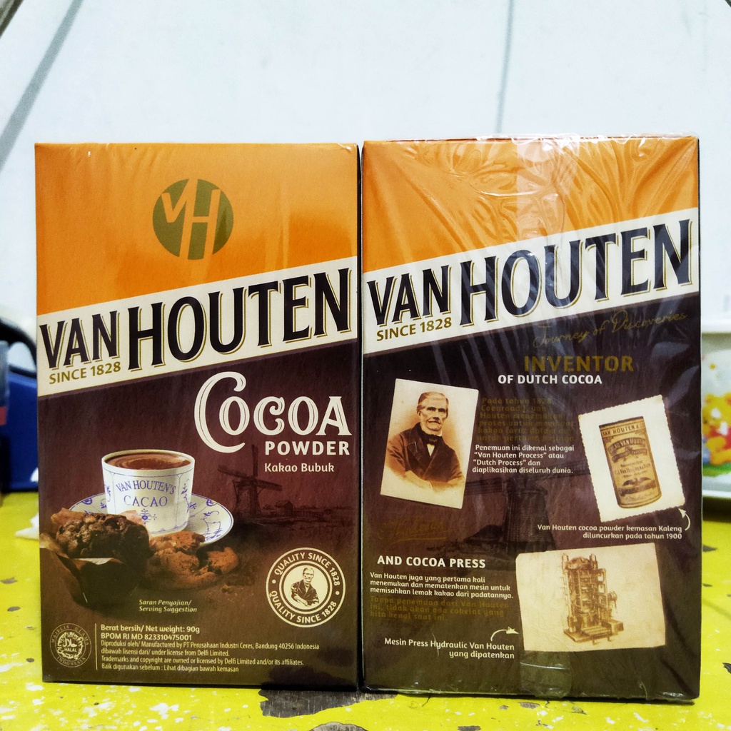 Jual Coklat bubuk - Cocoa Powder Van Houten 90Gr | Shopee Indonesia