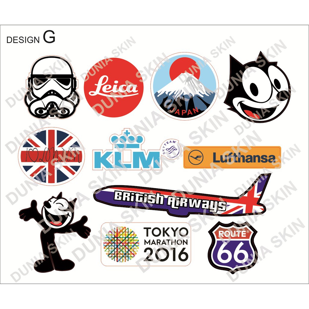 Jual Travel Label / Sticker Koper Rimowa Design G Airlines Mixed ...
