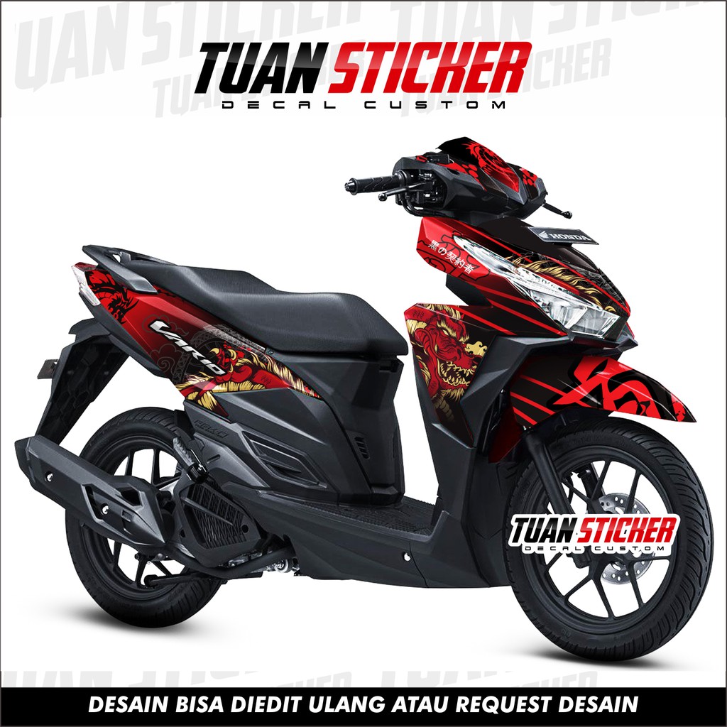 Jual Sticker Striping decal Vario Led 125 decal Vario 150, Sticker ...