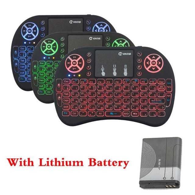 Jual Air Mouse Wireless Mini Keyboard RGB 2.4GHz Dengan Touch Pad - I8 ...
