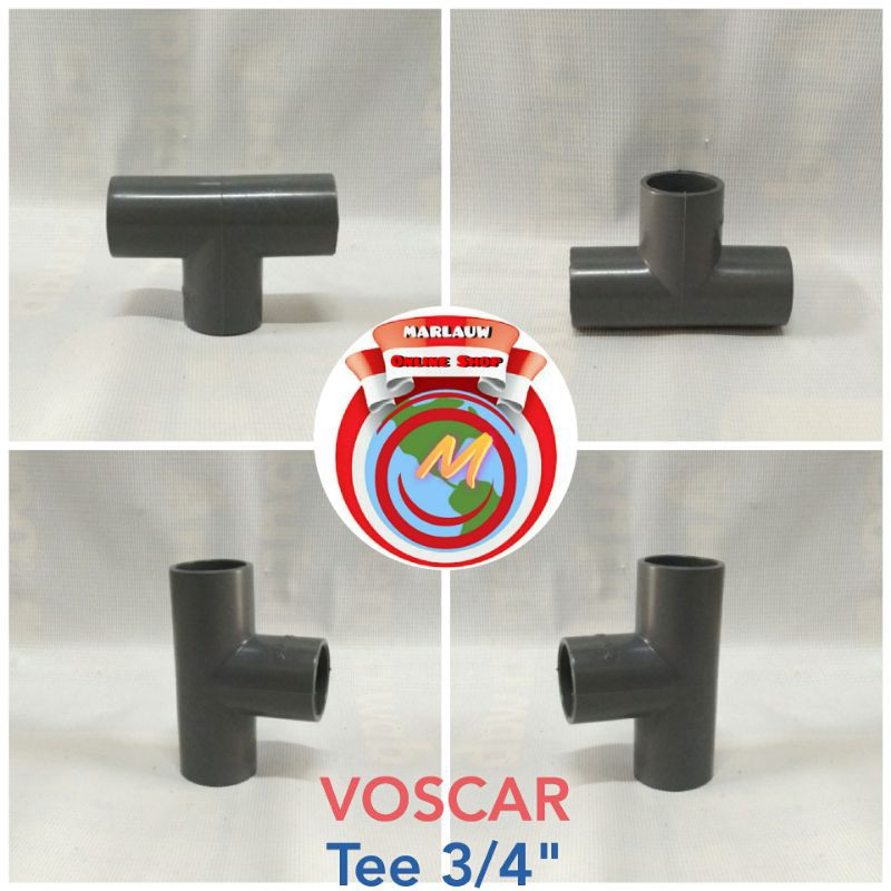 Jual Tee 3/4 T fitting sambungan pipa paralon pvc 3/4" inch | Shopee Indonesia