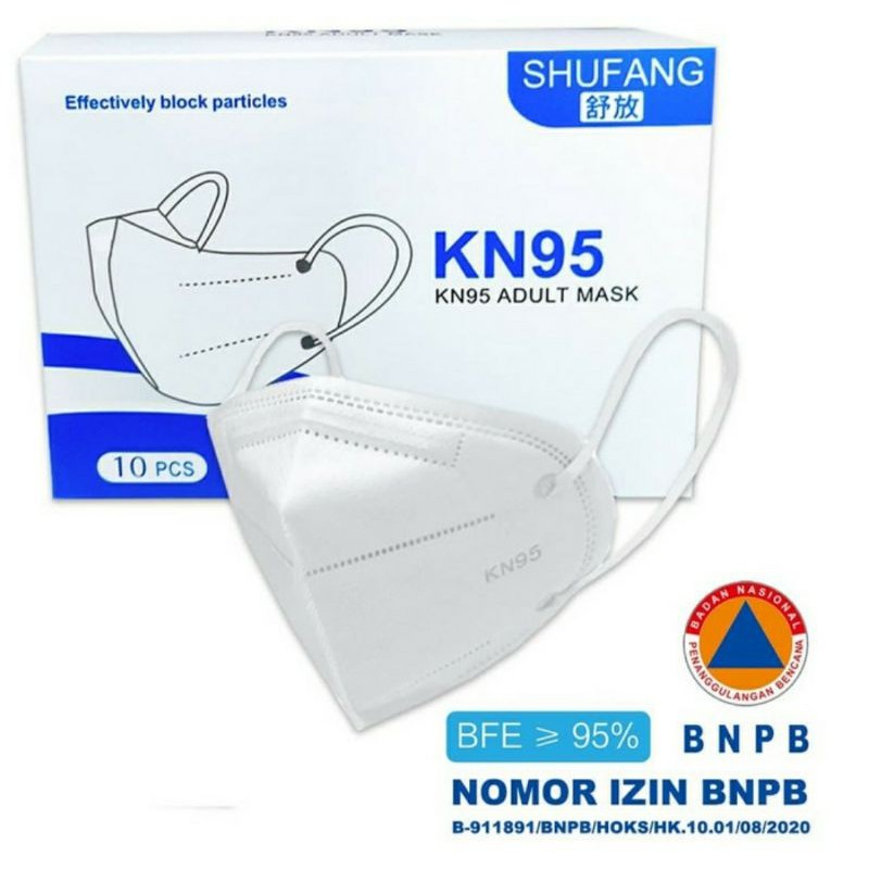 Jual Masker KN95 10 pieces masker Medis N95 Standart BNPB masker disposable | Shopee Indonesia