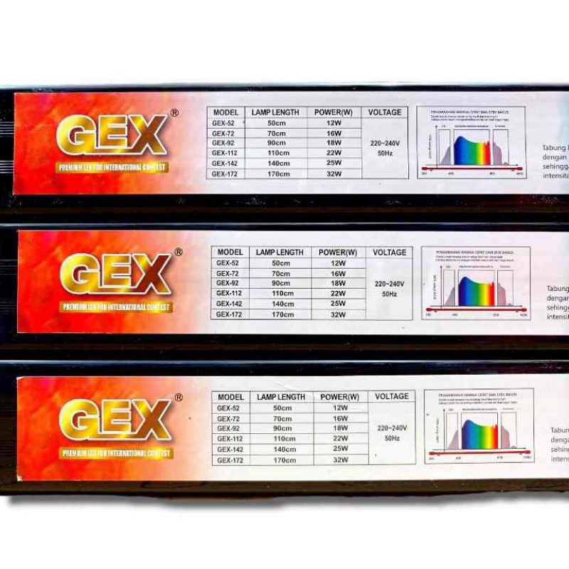 Jual PROMO LAMPU AQUARIUM LED TANNING ARWANA GEX T8-52, T8-72, T8-92 | Shopee Indonesia