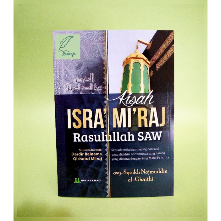 Jual Kitab Kisah Isra' Mi'raj Rasulullah SAW terjemah dari kitab dardir ...