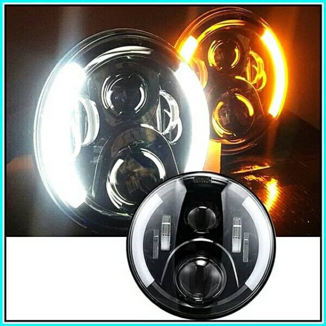 Jual LAMPU DAYMAKER 7 INCH DRL 2 TONE - LAMPU DAYMAKER HARLEY 7 INCI ...