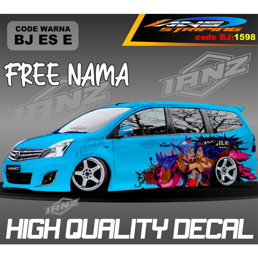 Jual STICKER DECAL MOBIL GRAND LIVINA MOTIF MOBILE LEGEND / STIKER ...