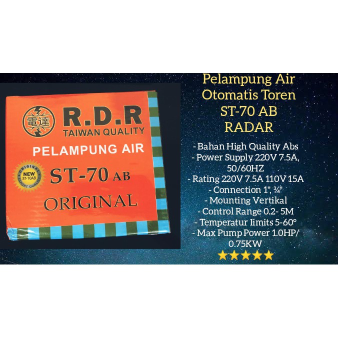 Jual Pelampung Air Otomatis toren ST-70AB RADAR- Liquid Level Control ...