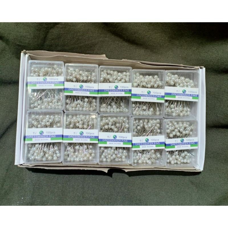 Jual pin hijab jarum pentul bulat jarum pentul box jarum pentul anti ...