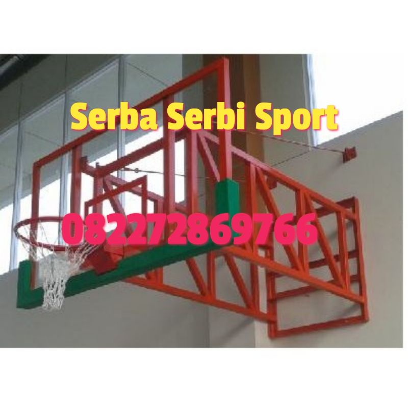Jual Wall Mounted Papan Pantul Basket Akrilik Long, “WML” + Ring Per 1 ...