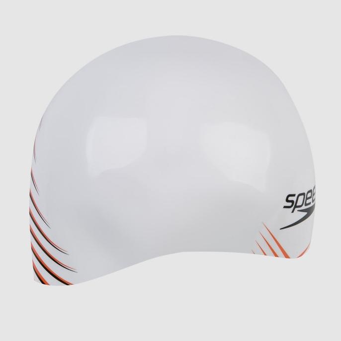 Jual Speedo Fastkin Cap Dragon Fire White Orange | Shopee Indonesia