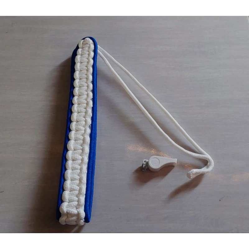 Jual TALIKUR BESAR PUTIH - BIRU ( PROVOST BANSER ) + PELUIT | Shopee ...