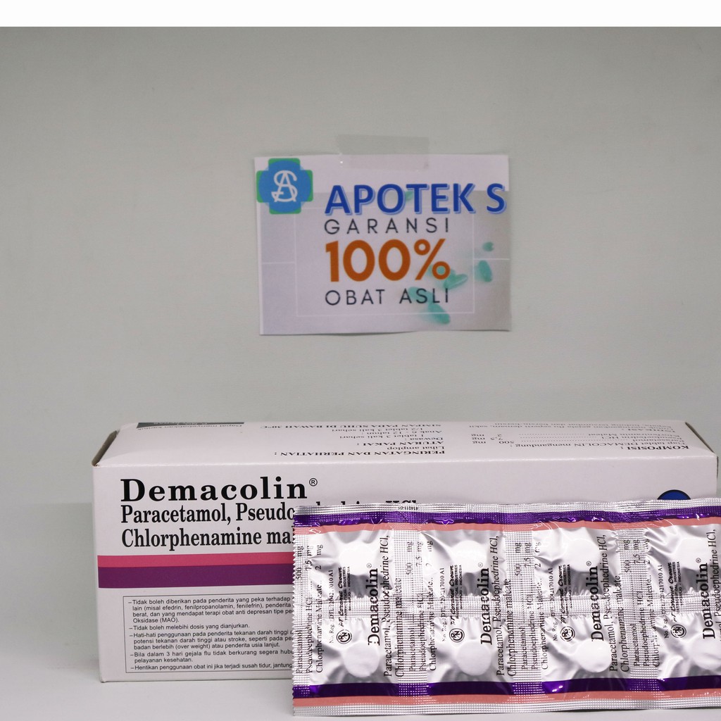 Jual Demacolin strip isi 10 tablet | Shopee Indonesia
