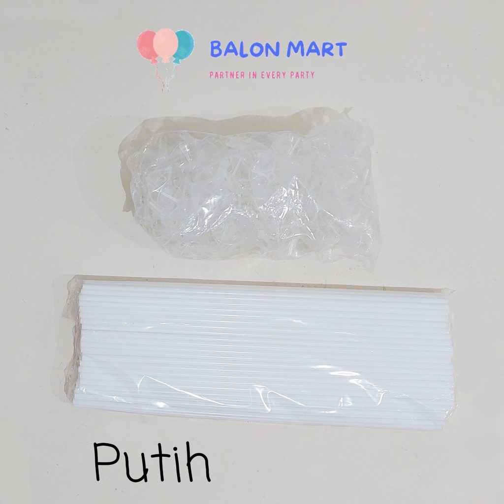 Jual Stik Balon / Stick Balon/ Pegangan Balon / Gagang Balon (satuan ...