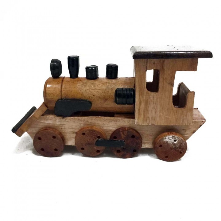Jual Indonesian Handmade Woodcraft - Miniatur Kayu Kereta Api Lokomotif ...