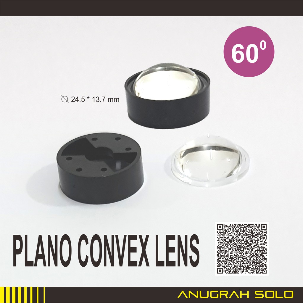 Jual LENSA LED PLANO CONVEX LENS 60 DERAJAT HPL | Shopee Indonesia