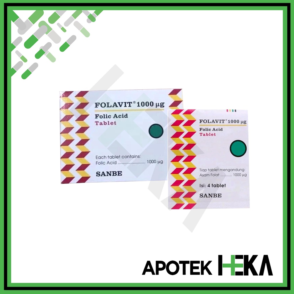 Jual Folavit 1000 mcg Box isi 25x4 - Asam Folat (SEMARANG) | Shopee ...