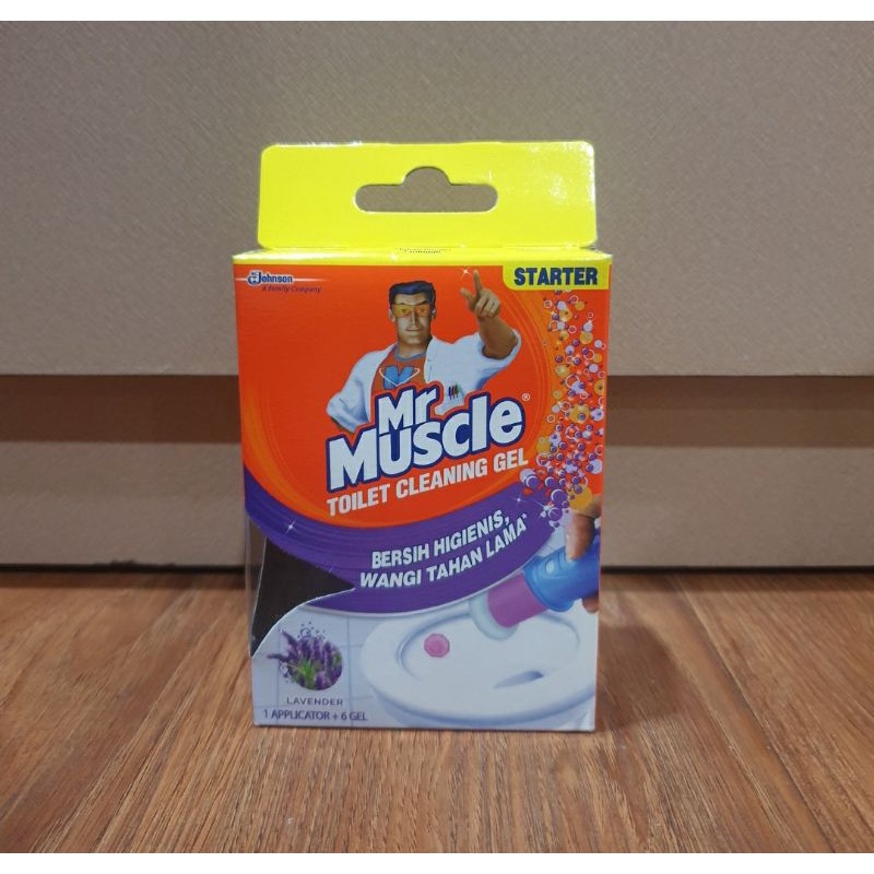 Jual Mr Muscle Toilet Cleaning Gel Bersih Higenis Lavender 1 Alat + 6 ...
