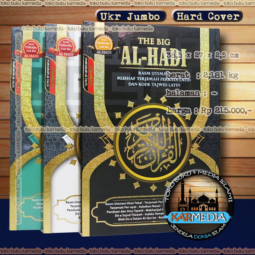 Jual Al Quran Besar Jumbo - The Big Al Hadi Rasm Utsmani Terjemah ...