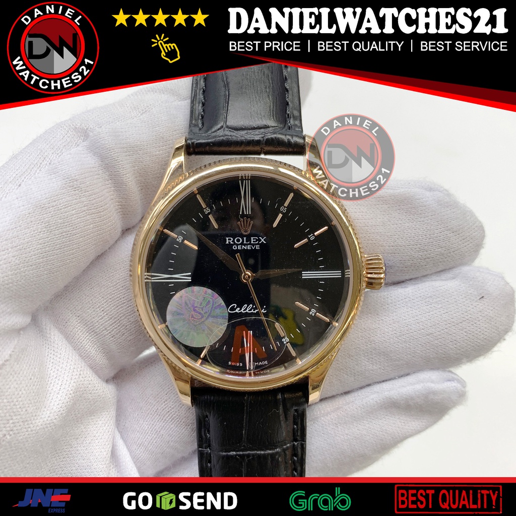 Jual JAM TANGAN MODEL AAA+ PREMIUM CELLINI RG BLACK DIAL (JAPAN GRADE ...