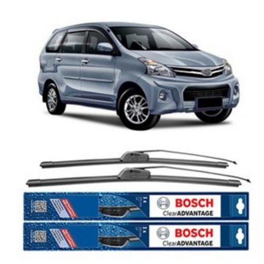 Jual Wiper Toyota Avanza Xenia Asli BOSCH Clear Adv (frameless) Depan Sepasang Kiri+Kanan ...