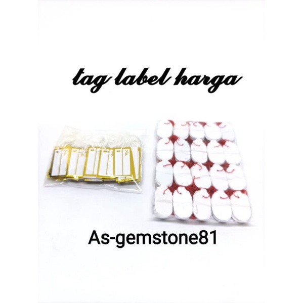 Jual Tag label Harga /price Tag/ Label Perhiasan /Label gram. Satu pak ...