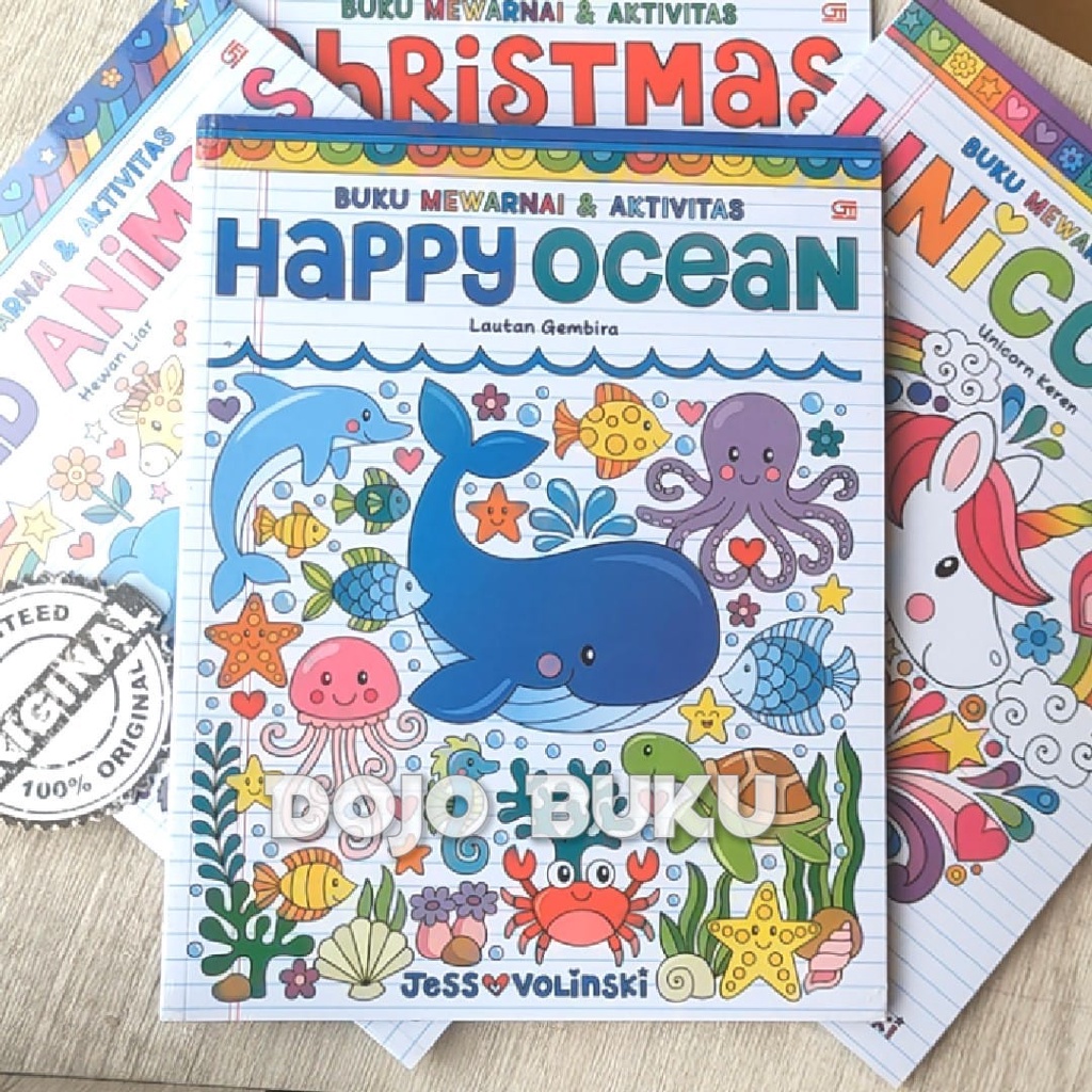 Jual Buku Mewarnai & Aktivitas: Lautan Gembira by Jess Volinski | Shopee Indonesia