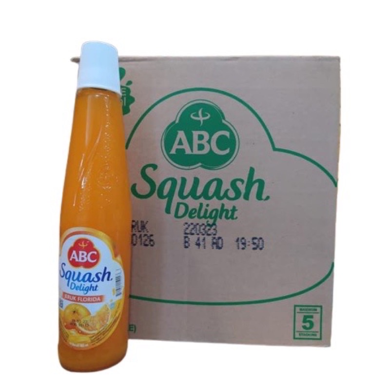 Jual Sirup ABC SQUASH DELIGHT ORANGE 460Ml isi 12botol/karton | Shopee ...