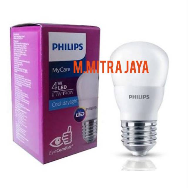 Jual Lampu LED Bulbs Philips 4 watt kecil p45 CDL, Lampu led, lampu led ...