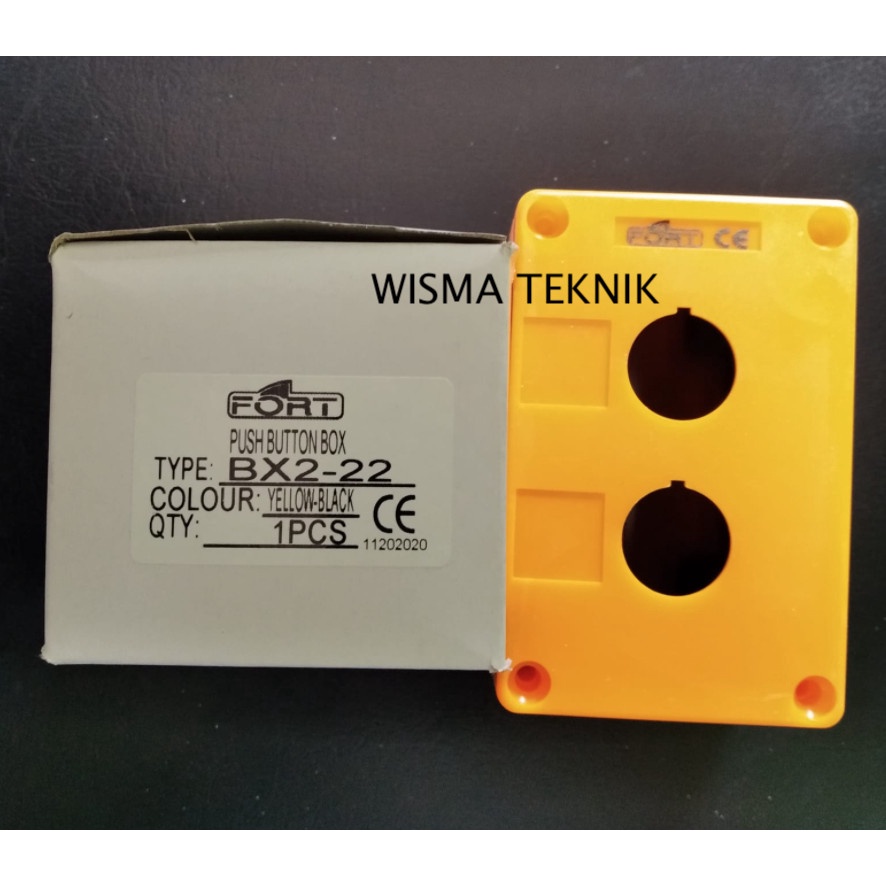 Jual BOX PUSH BUTTON 2 LUBANG FORT BX2-22 KUNING | Shopee Indonesia