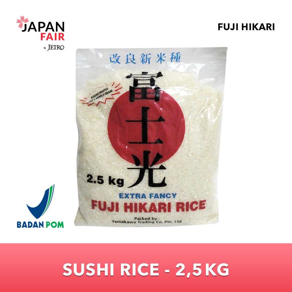 Jual Beras Japonica FUJI HIKARI Impor Jepang 2.5 Kg Fujihikari Japonika ...