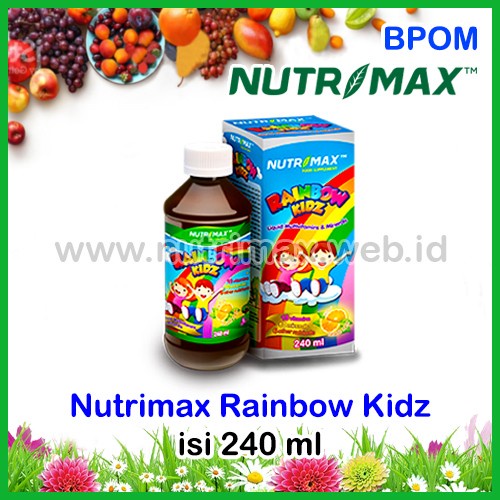 Jual Nutrimax Rainbow Kidz 240 Ml Multivitamin/Multi Vitamin Buat Anak ...