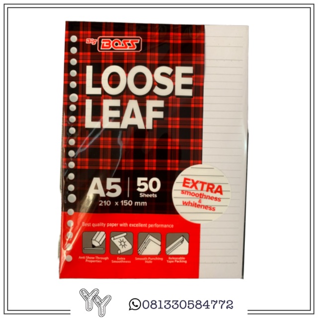 Jual Loose Leaf/Isi Binder A5-50 | Shopee Indonesia