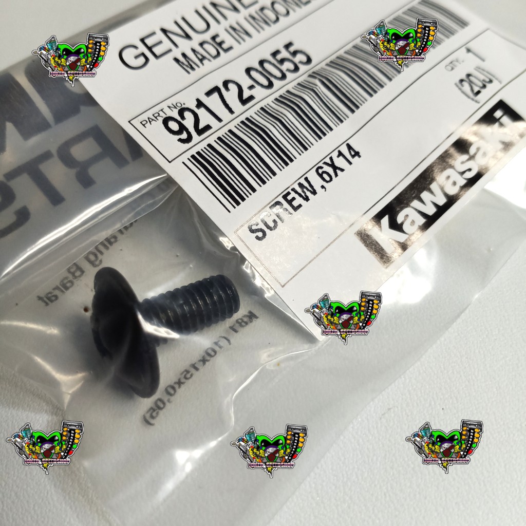 Jual Baut Body Ninja R RR SS RR NEW RR OLD Original Kawasaki 92172-0055 ...