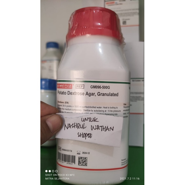 Jual Potato Dekstrose Agar Himedia 500 gram GM096 Powder Media Mikro ...