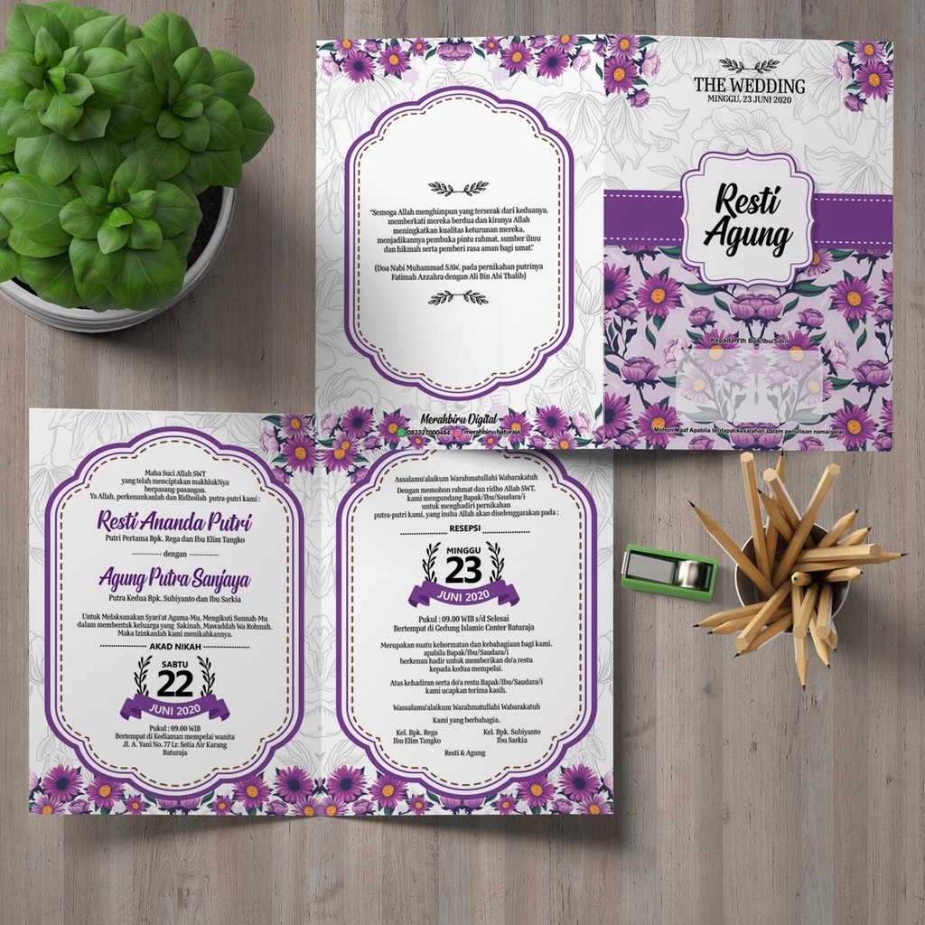 Jual Undangan pernikahan / Undangan Nikah / Undangan Perkawinan ...
