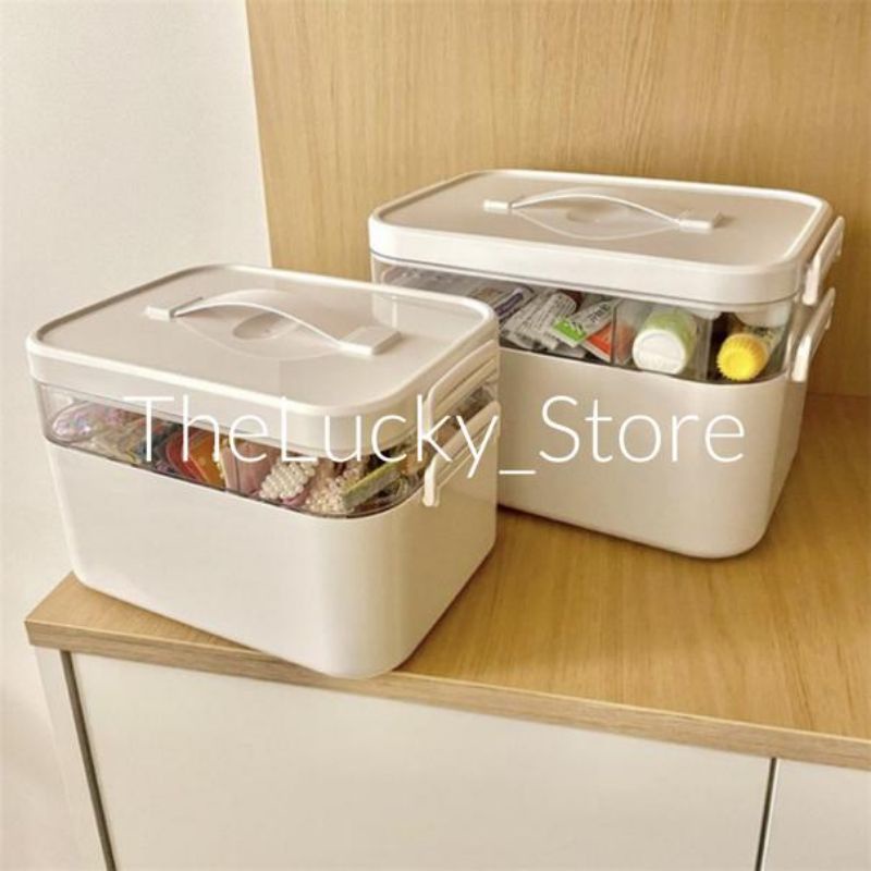 Jual KOTAK TEMPAT OBAT P3K WADAH ORGANIZER MEDICINE BOX STORAGE ...