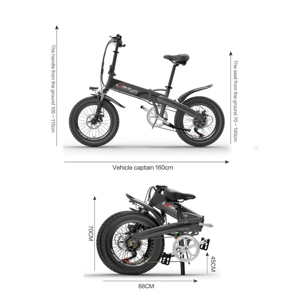 Jual Sepeda Lankeleisi G660 listrik Lipat Smart Moped Lite Edition 48V ...