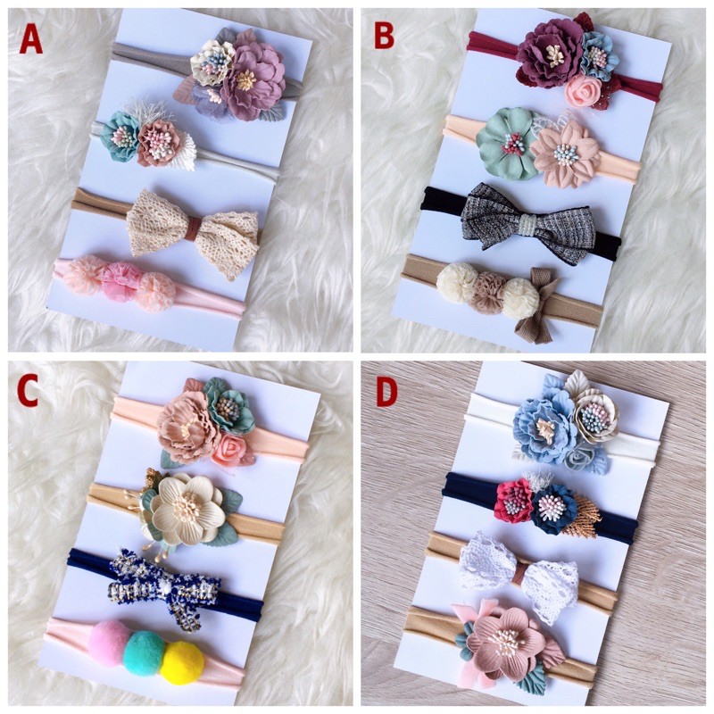 Jual Bandana Bayi/Bando Bayi/Nylon Headband/Newborn Headband/Bandana ...