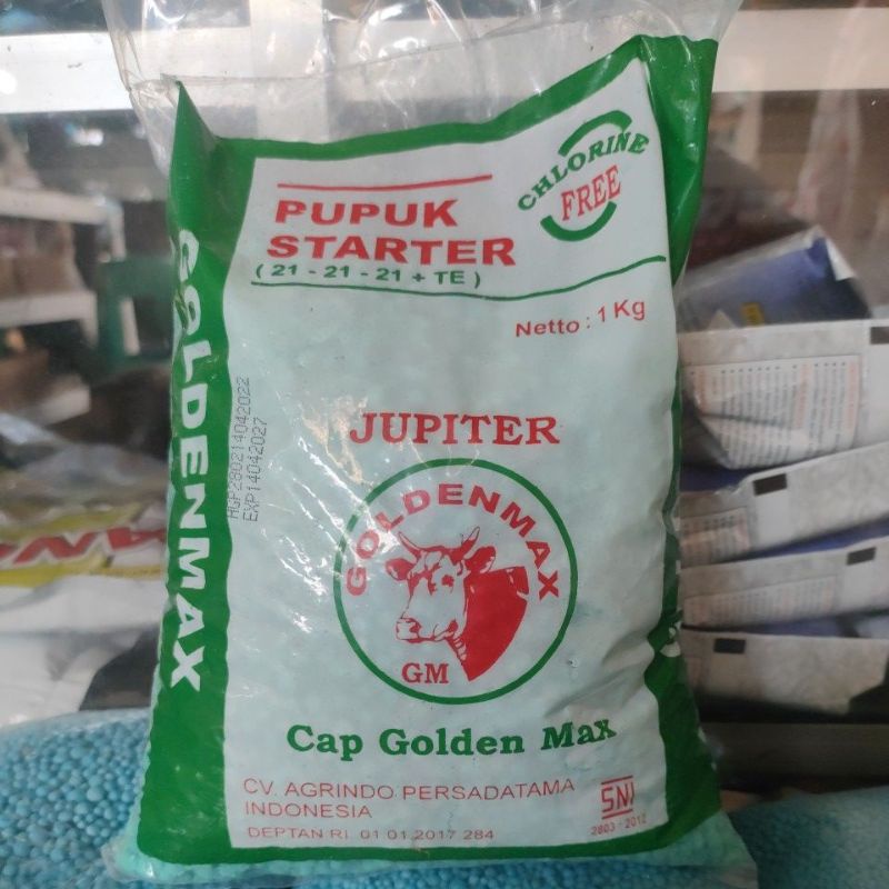 Jual Pupuk NPK Starter Golden Max 21 21 21 Jupiter Kemasan 1 kg ...