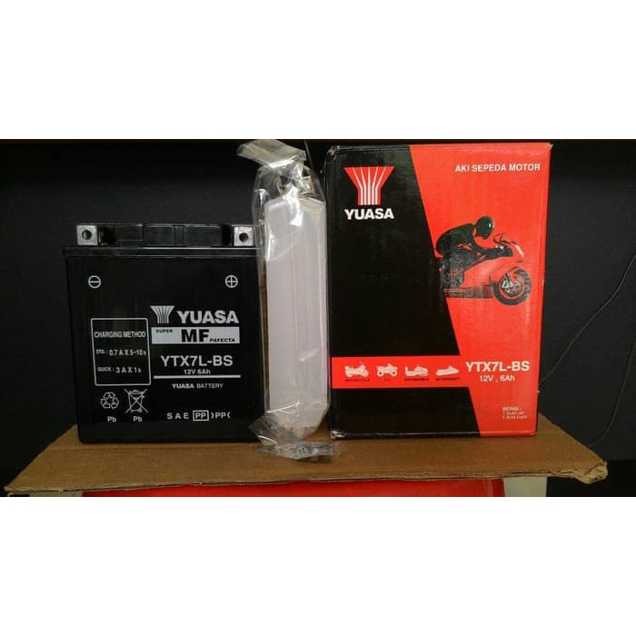 Jual Aki Motor Yuasa Ytx7L-Bs Untuk Yamaha R25, Cbr 250, Dll | Shopee Indonesia