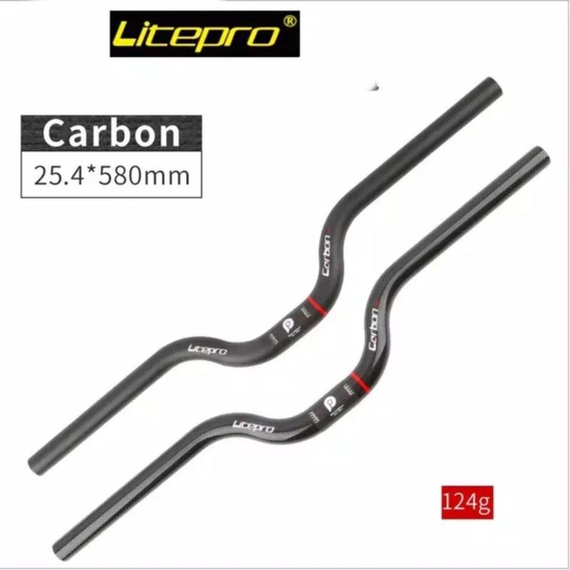 Jual HANDLEBAR MID RISE LITEPRO CARBON PRO STANG SEPEDA LIPAT SELI MINION FIXIE MTB FEDERAL DLL ...