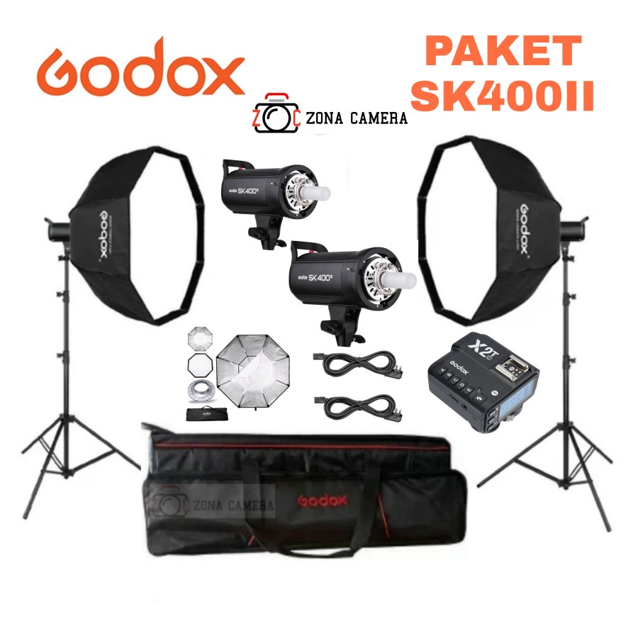 Jual Paket Godox SK400II X2T Octa 120 Lantern Lighting Studio Flash ...